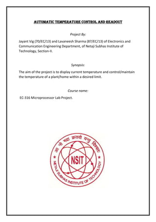 Microprocessor project | PDF
