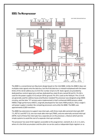 Microprocessor project | PDF