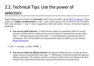70 Expert Ideas For Better Css | PPT