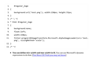 70 Expert Ideas For Better Css | PPT