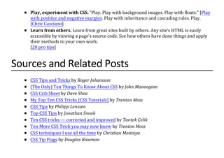 70 Expert Ideas For Better Css | PPT