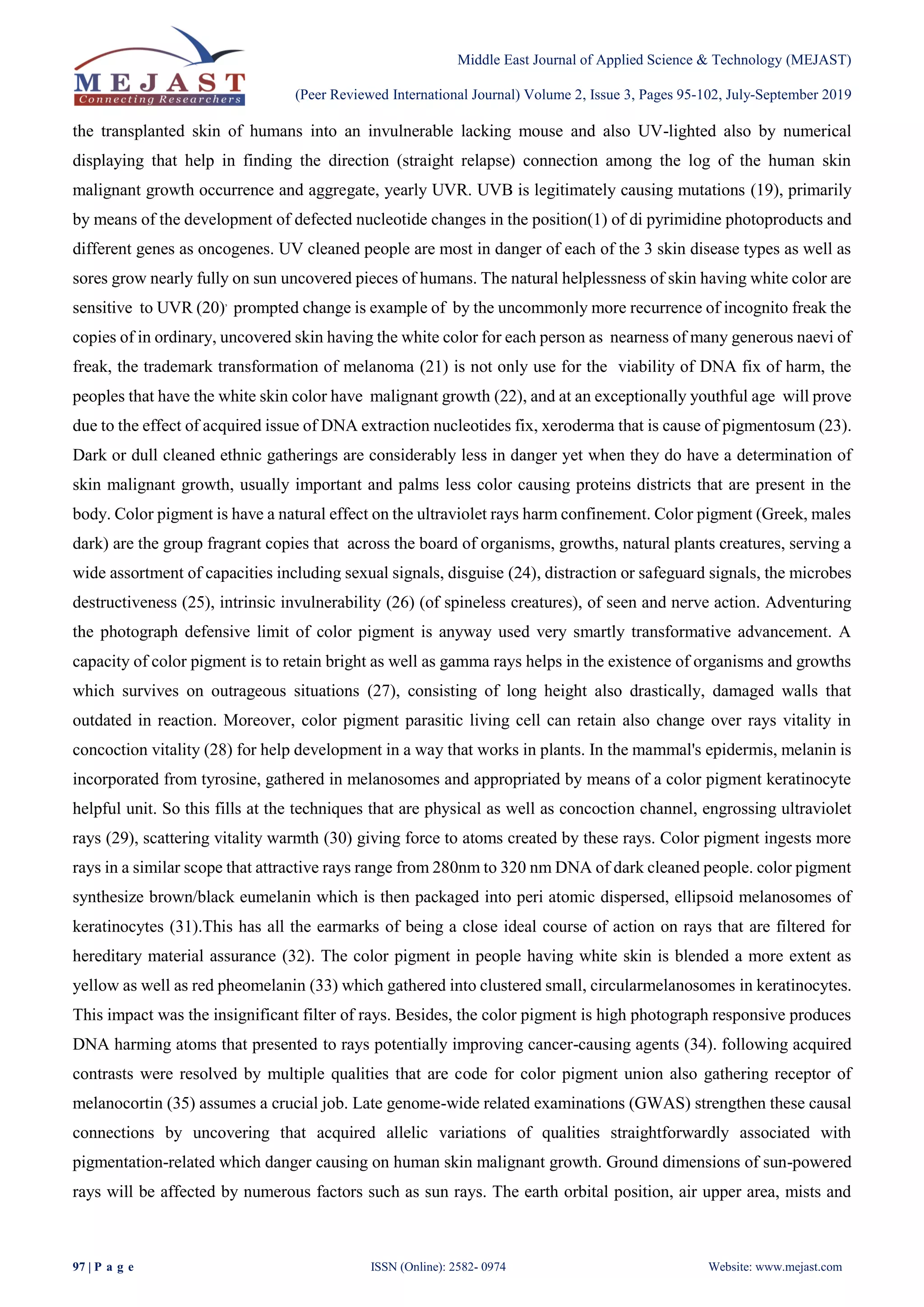 Oculocutaneous Albinism & Cutaneous Malignant Tumors | PDF