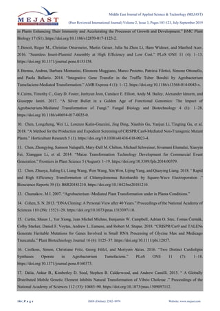 Plant Transformation in Biotechnology | PDF