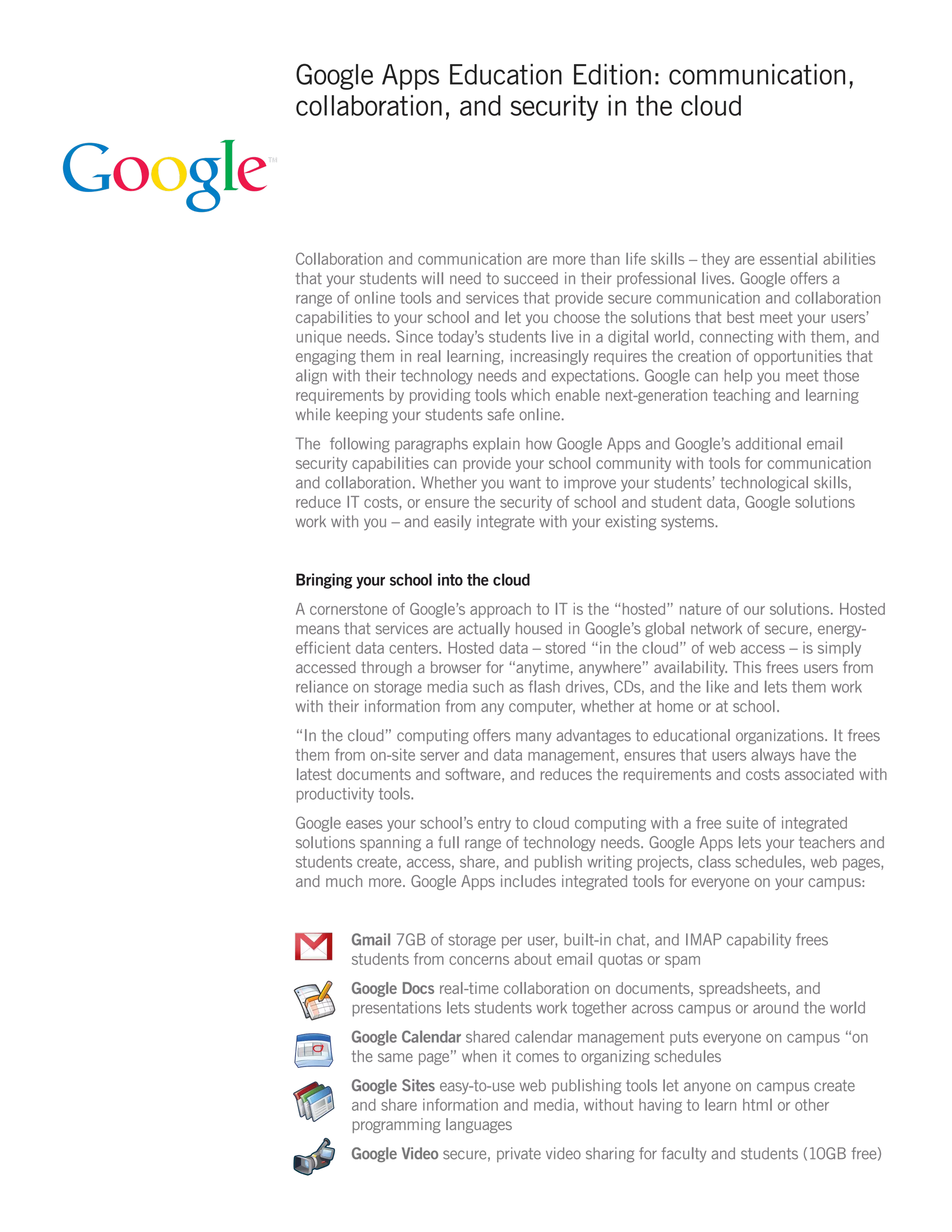 Google Apps Security Whitepaper | PDF