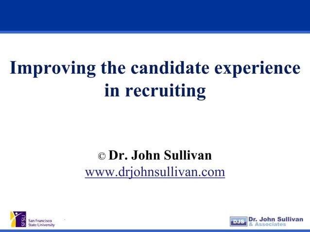 Improving the candidate experience | PPTX