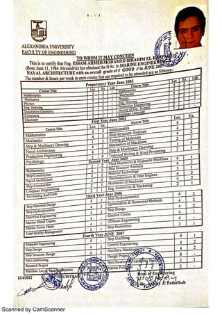MBA BSC Bsc transcript | PDF