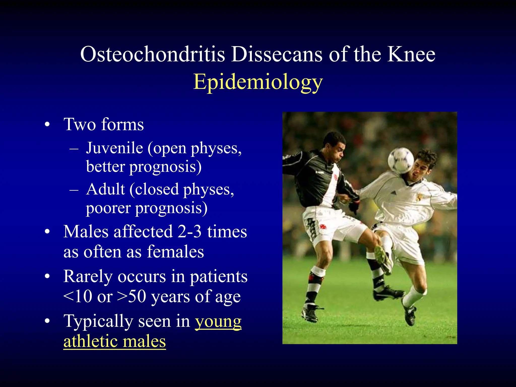 Osteocondritis disecante de rodilla juvenil | PPT