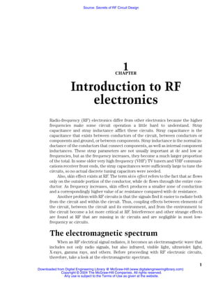 Secrets of RF Circuit Design 3rd ed Edition Joseph Carr | PDF