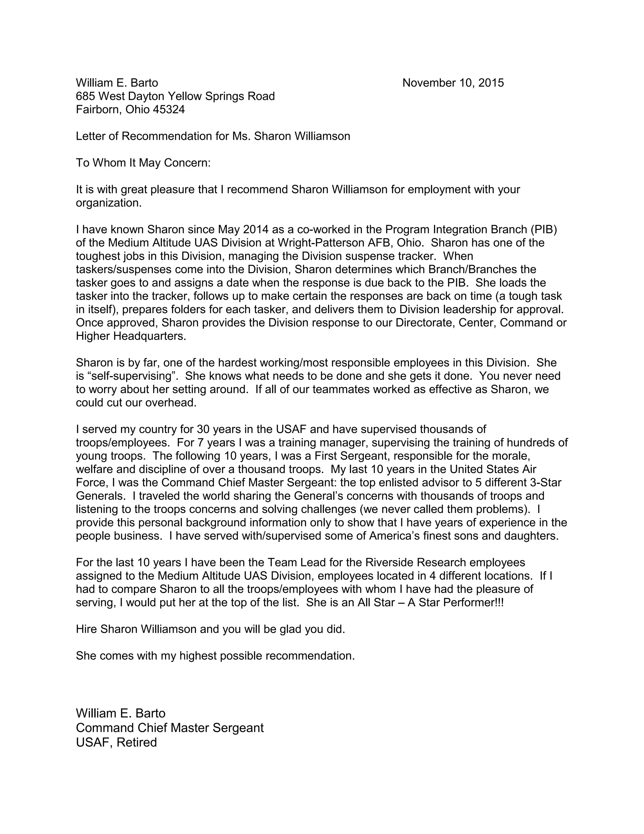 Letter of Recommendation for Ms Sharon Williamson_10 Nov 15 | DOC