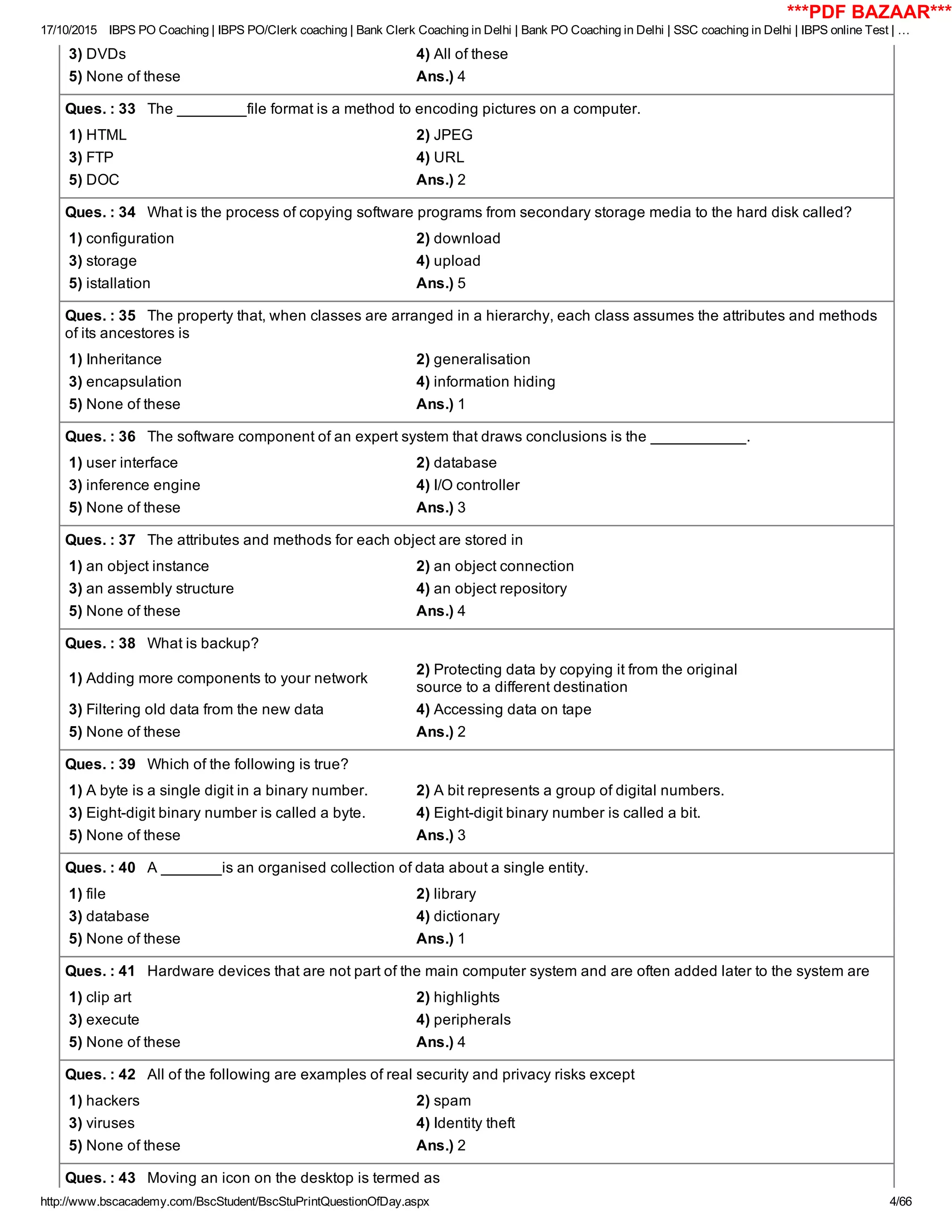 700+ computer questions | PDF