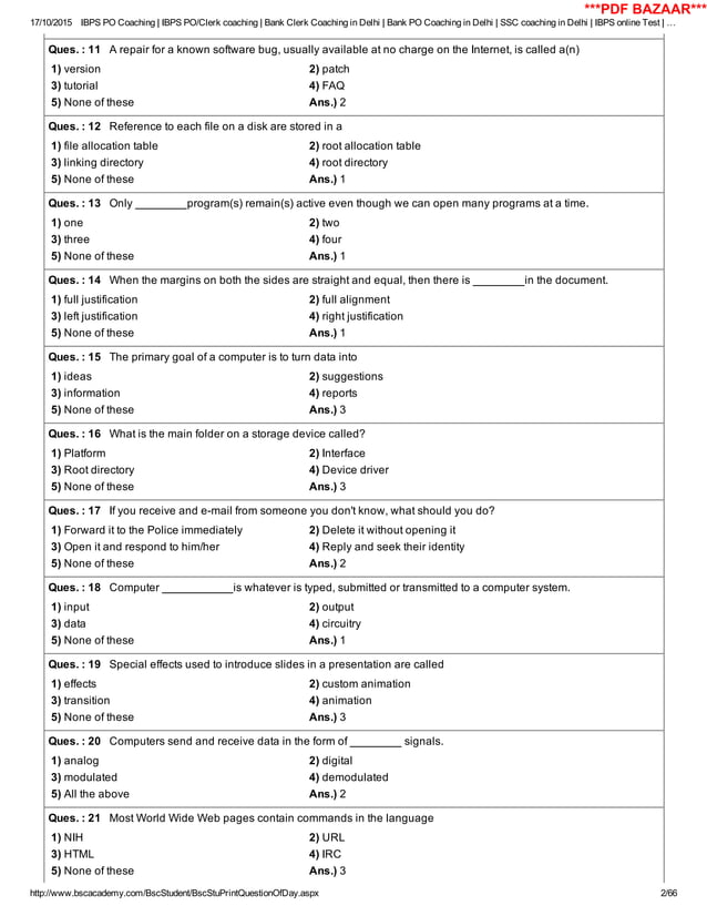 700+ computer questions | PDF