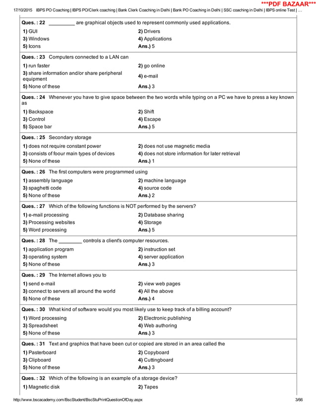 700+ computer questions | PDF