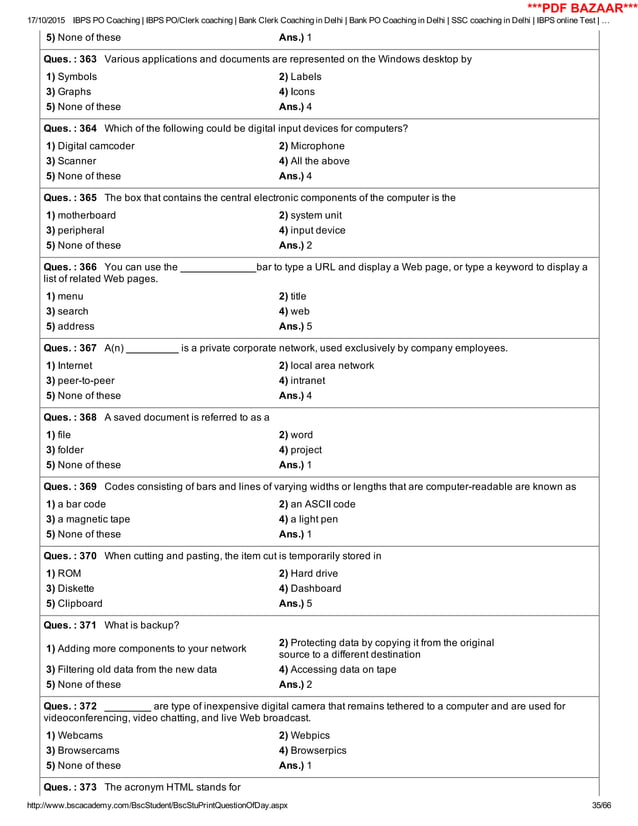 700+ computer questions | PDF
