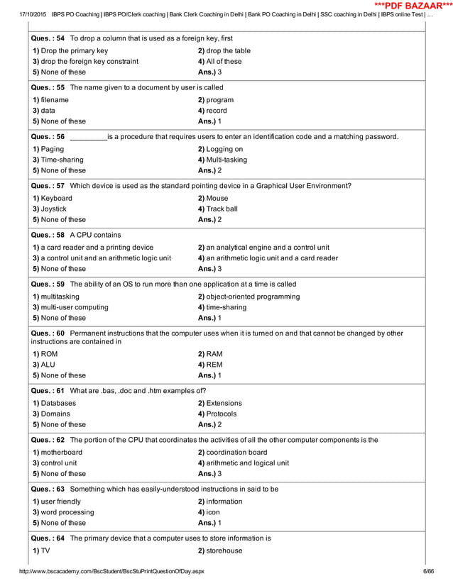 700+ computer questions | PDF