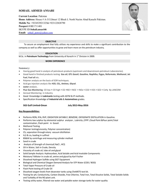 Sohail Ansari CV Oct2016 | PDF