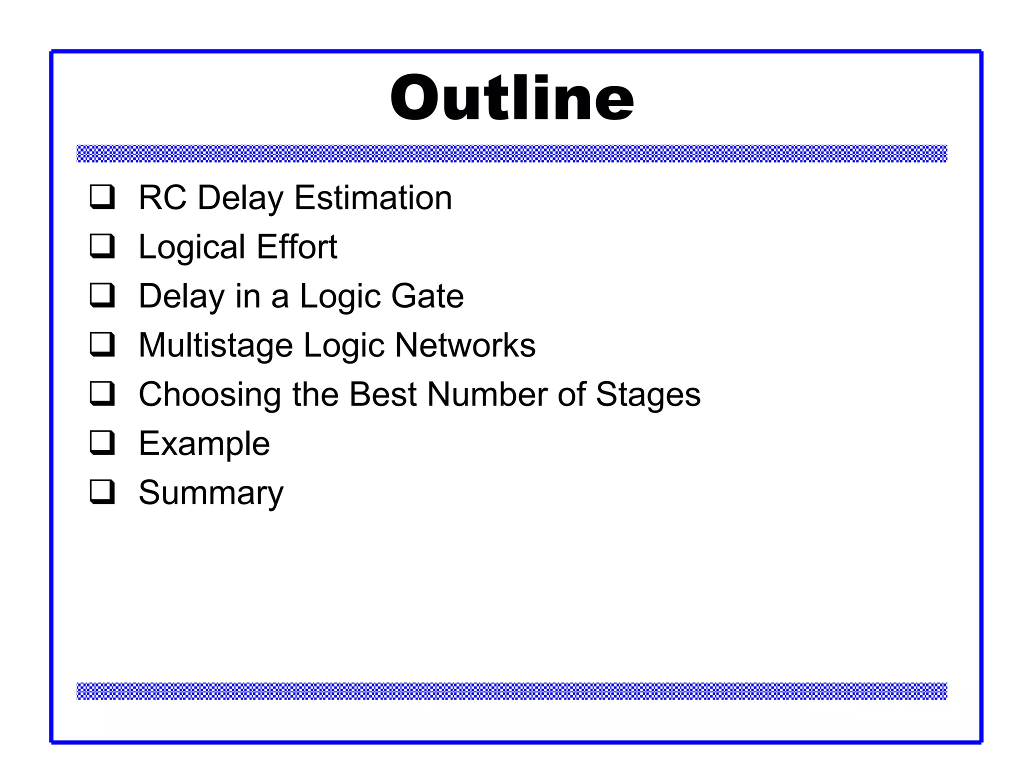 Delay Calculation in CMOS Chips Using Logical Effort by Prof. Akhil ...