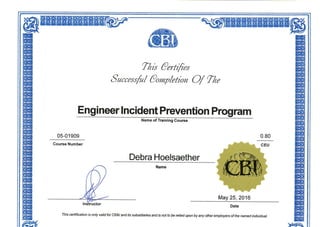 Engineer Incident Prevention Program | PDF