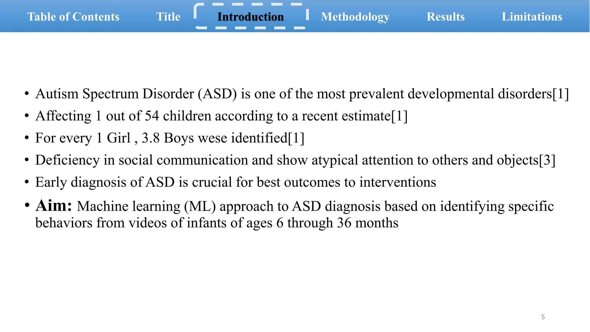 Detection of Autism Spectrum Disorder though video.pptx