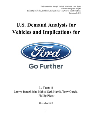 EconomicAnalysisReportFinalSubmitted | PDF