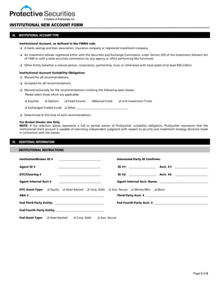 7 01 12 institutional new account form | PDF