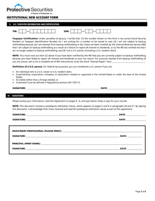 7 01 12 institutional new account form | PDF