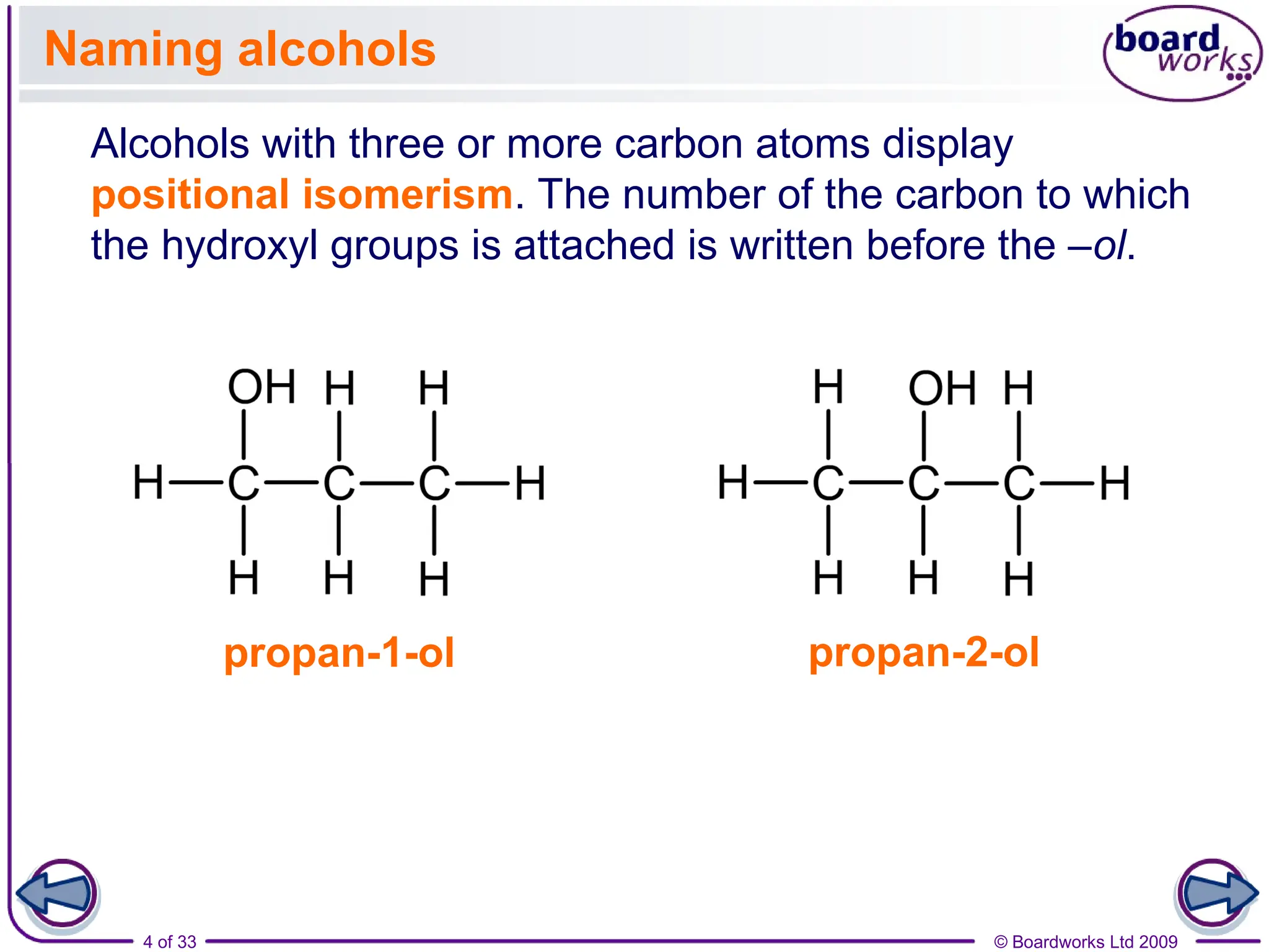 AS Chemistry Alcohols materials from board.ppt