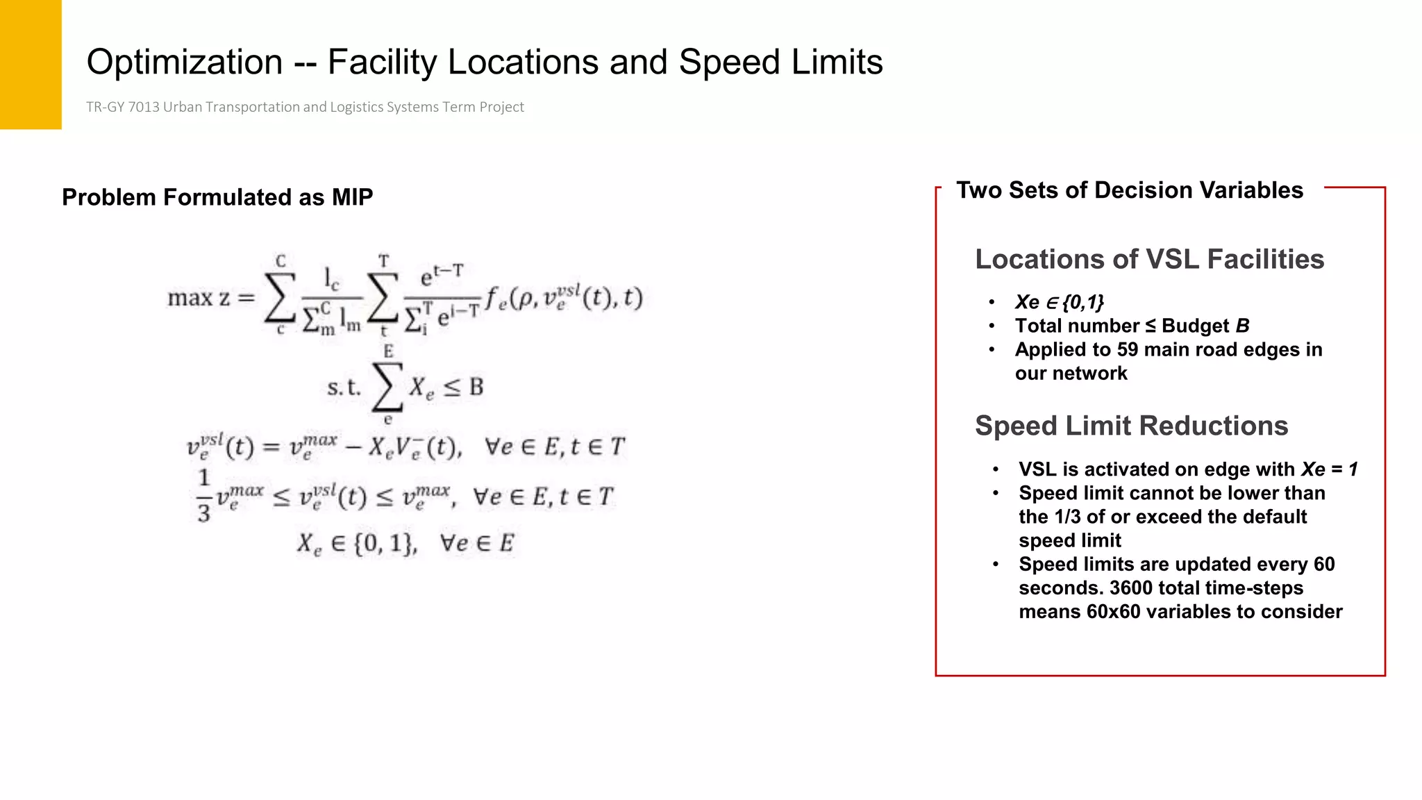 Highway traffic optimization by variable speed limits | PPT
