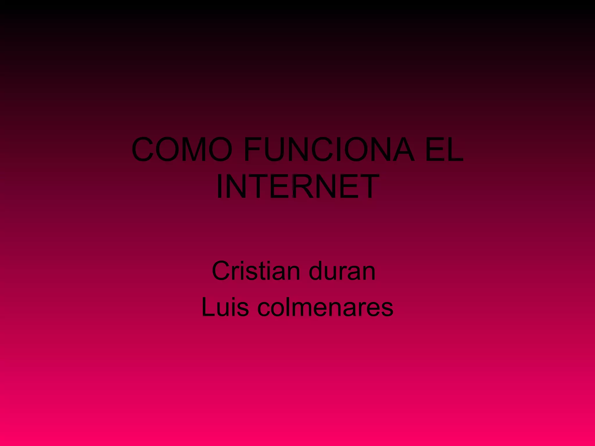 701 Como Funciona El Internet Ppt