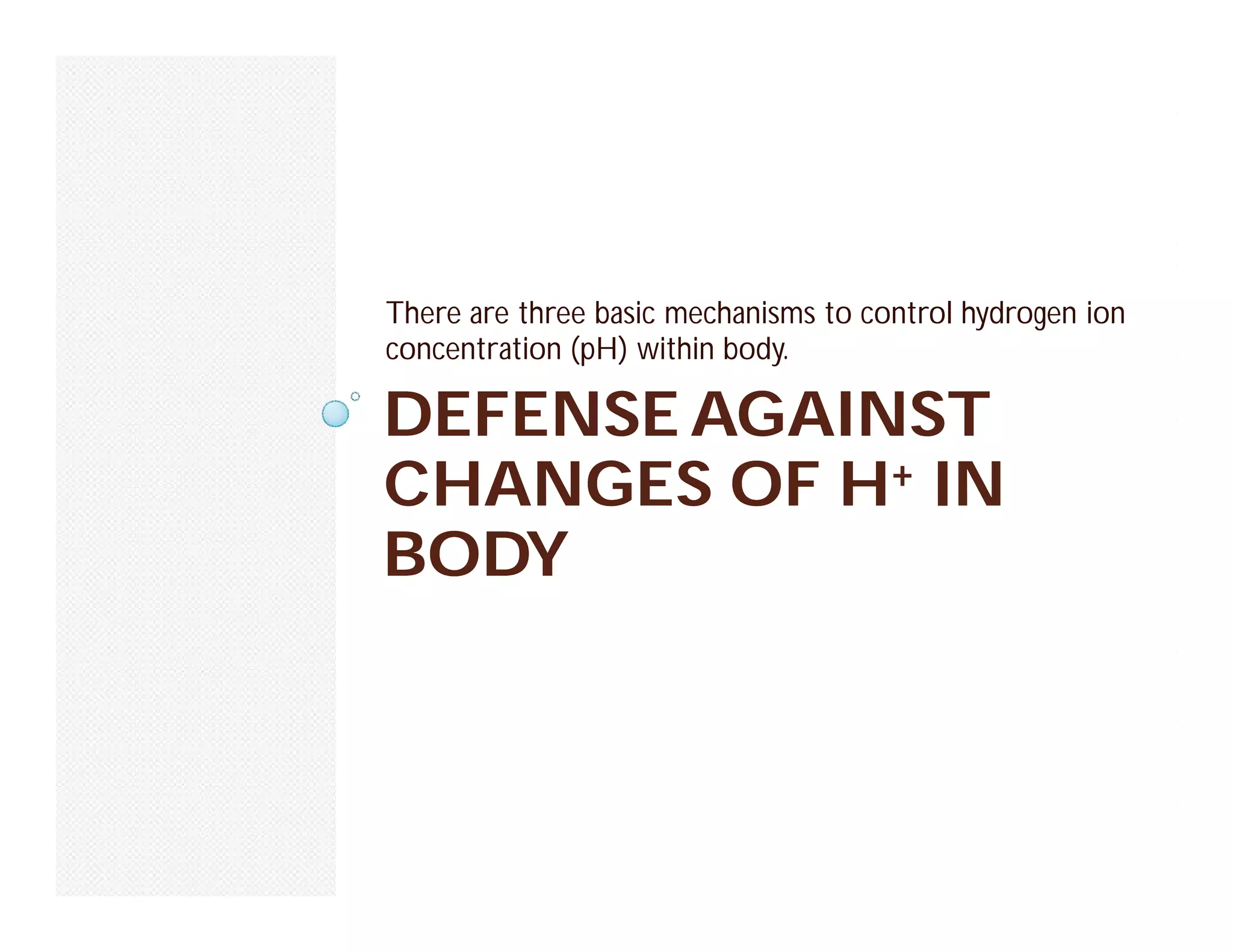 Homeostasis and blood pH regulation, Mubasher | PDF