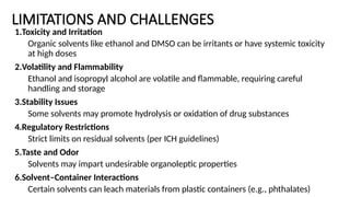 Presentation on solvents as excepients.pptx