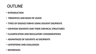 Presentation on solvents as excepients.pptx