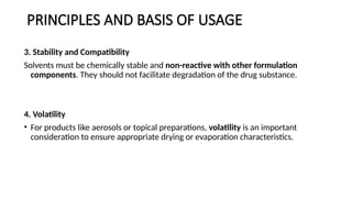 Presentation on solvents as excepients.pptx