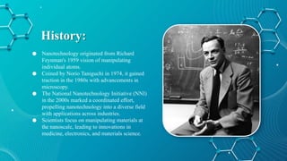 Introduction to nanotechnology and its applications | PPTX
