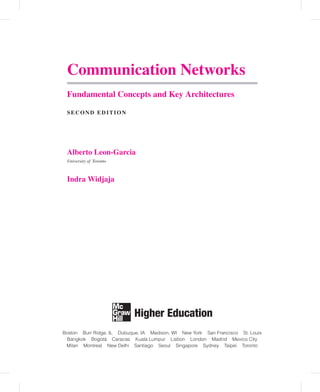 Communication Networks Fundamental Concepts and Key Architectures 2nd ...