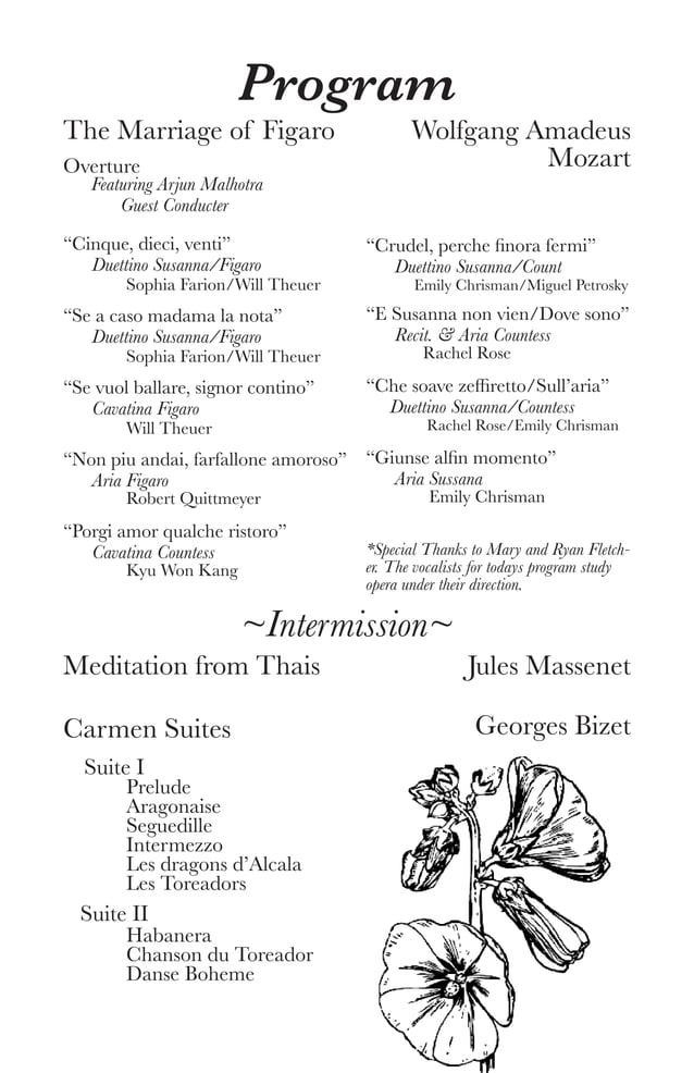 Fall Concert Program | PDF | Classical Music | Music