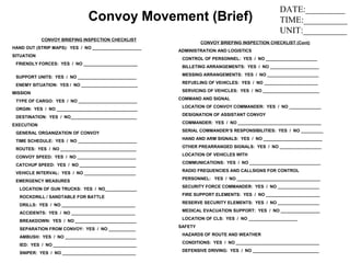 CONVOY EVALUATION OTHER THAN IED | PPT