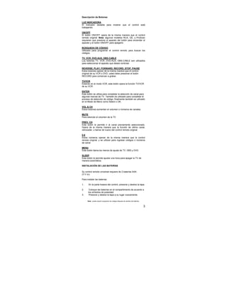 maunel de control remoto | PDF