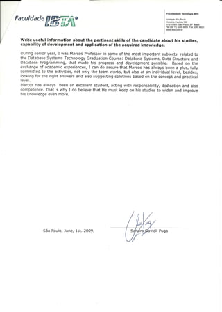 LetterRecommendation (IBTA) | PDF