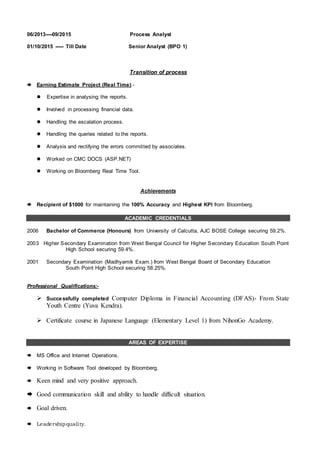 Resume (Suman Mondal) | DOCX