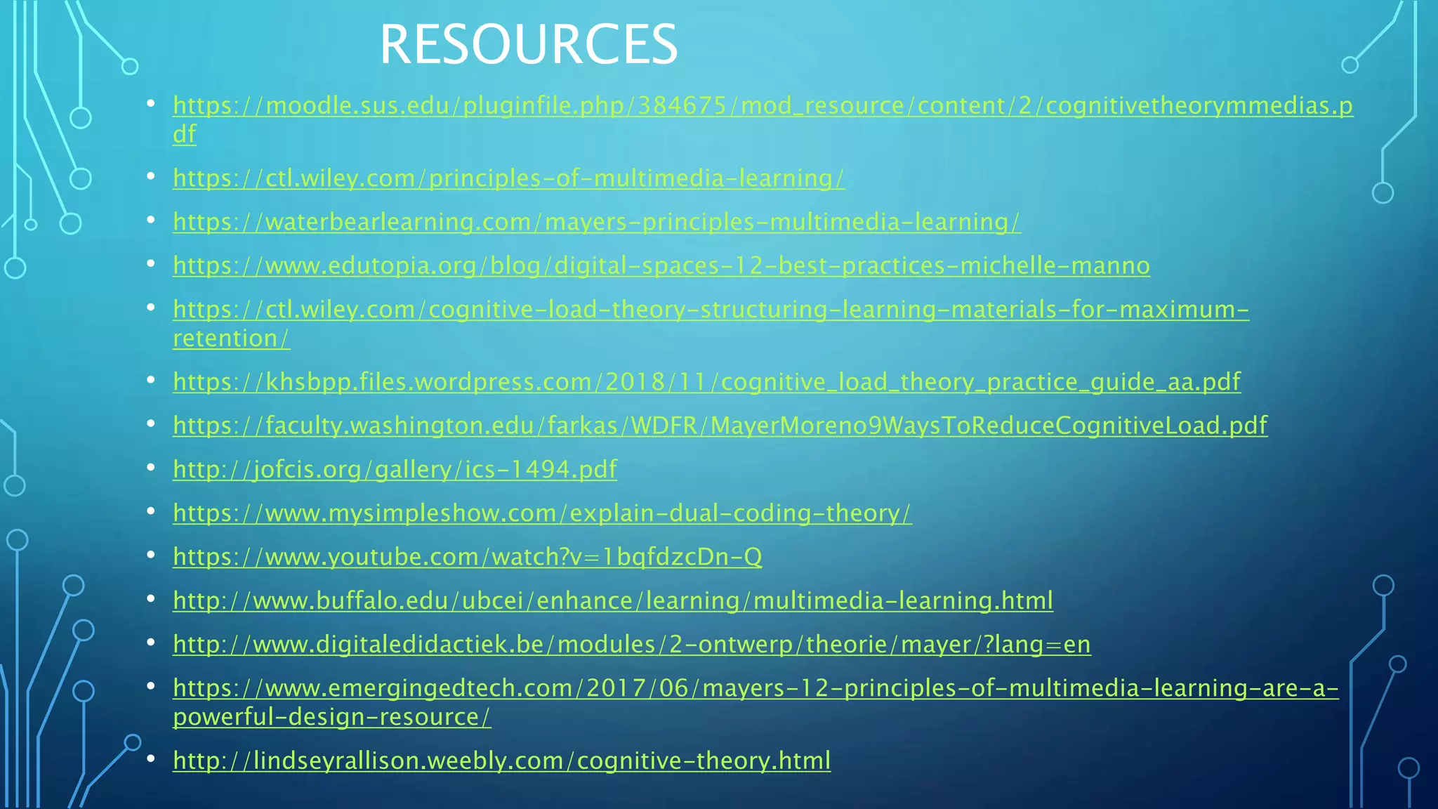 702 cognitive theory of multimedia | PPTX | Technology & Computing