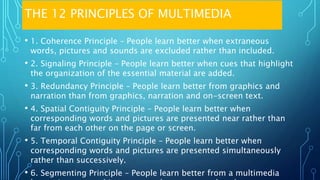 702 cognitive theory of multimedia | PPTX | Technology & Computing