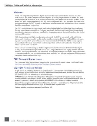 Sound Devices 702T | PDF