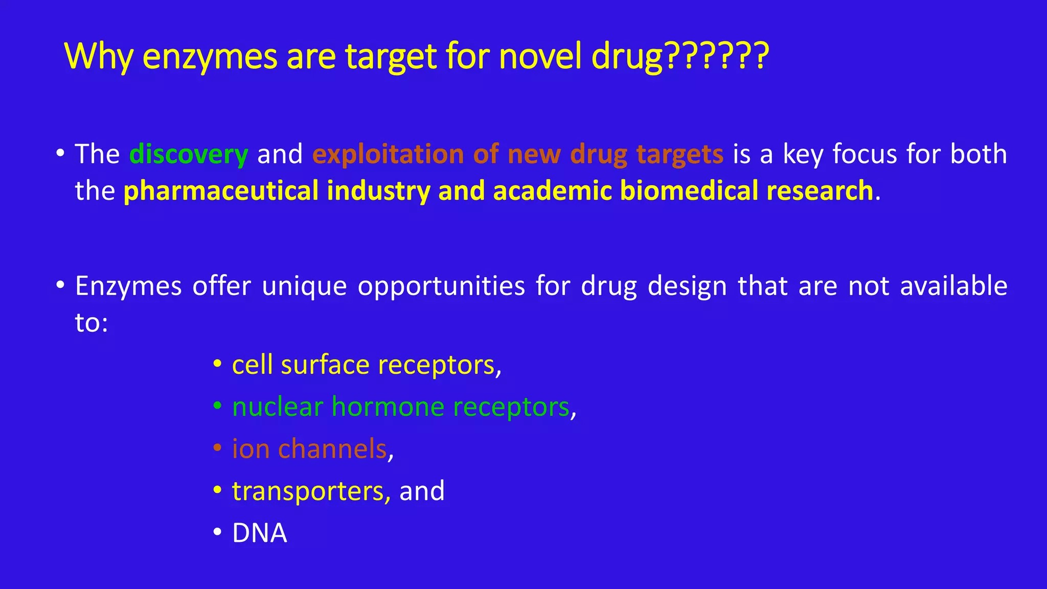 Novel drug target-Enzymes | PPTX | Endocrine and Metabolic Diseases ...