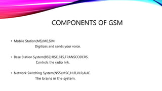 Global system for mobile communication.pptx PRESENTATION | PPT