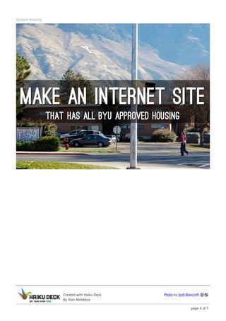 BMC 2013 Y Housing | PDF