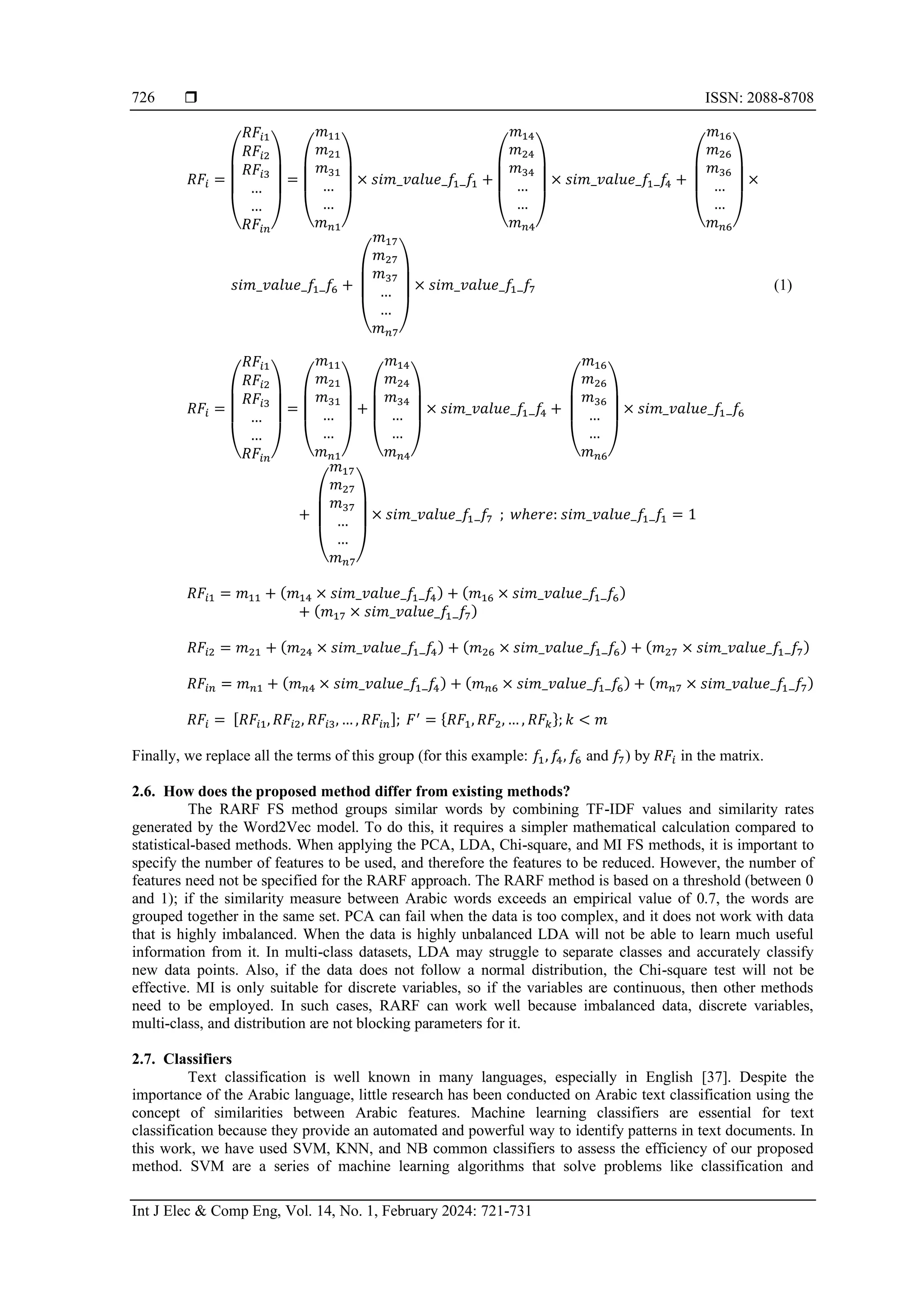 An Improved Arabic Text Classification Method Using Word Embedding Pdf