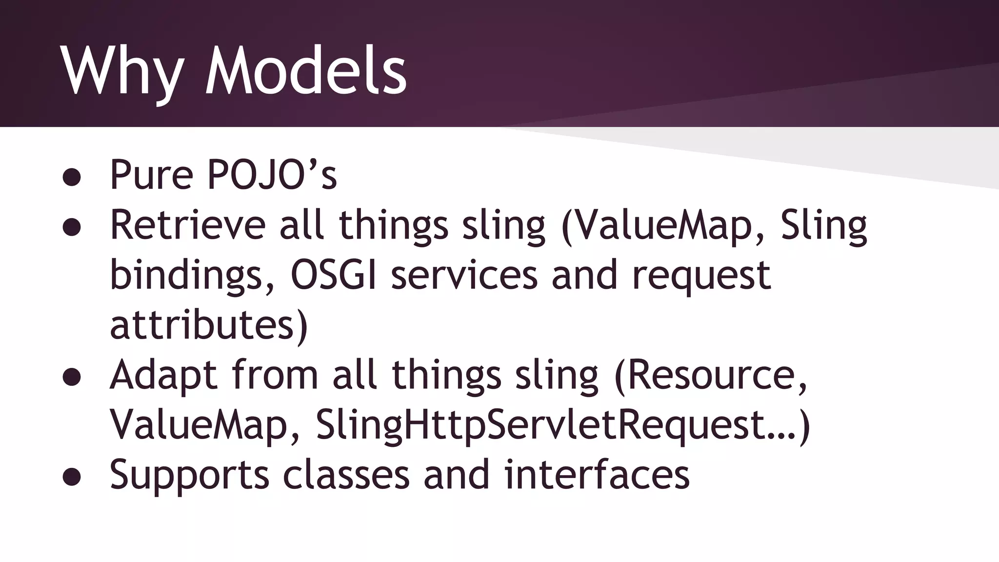 Sling Models | PPT