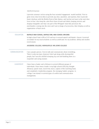 Emi's Resume | DOCX | Business | Business and Finance