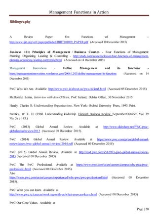Management Report on PwC - Final | DOCX