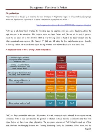 Management Report on PwC - Final | PDF